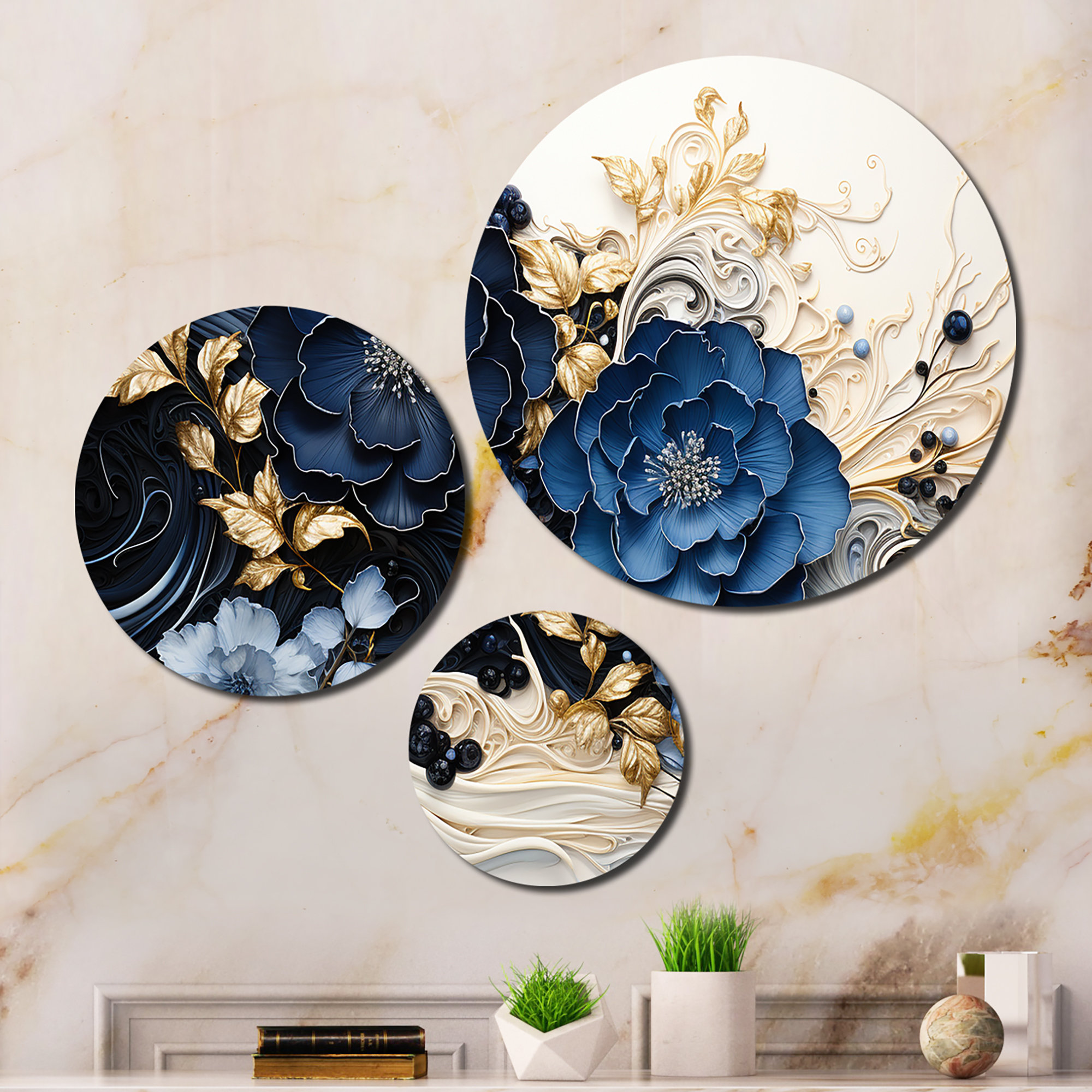 Ivy Bronx 3 Wall Decor Set Metal | Wayfair