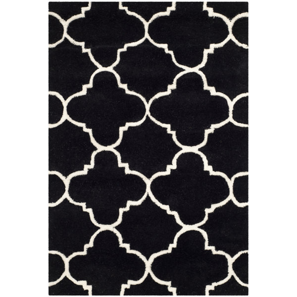 Winston Porter Carolene Hand Tufted Wool Geometric Rug & Reviews | Wayfair