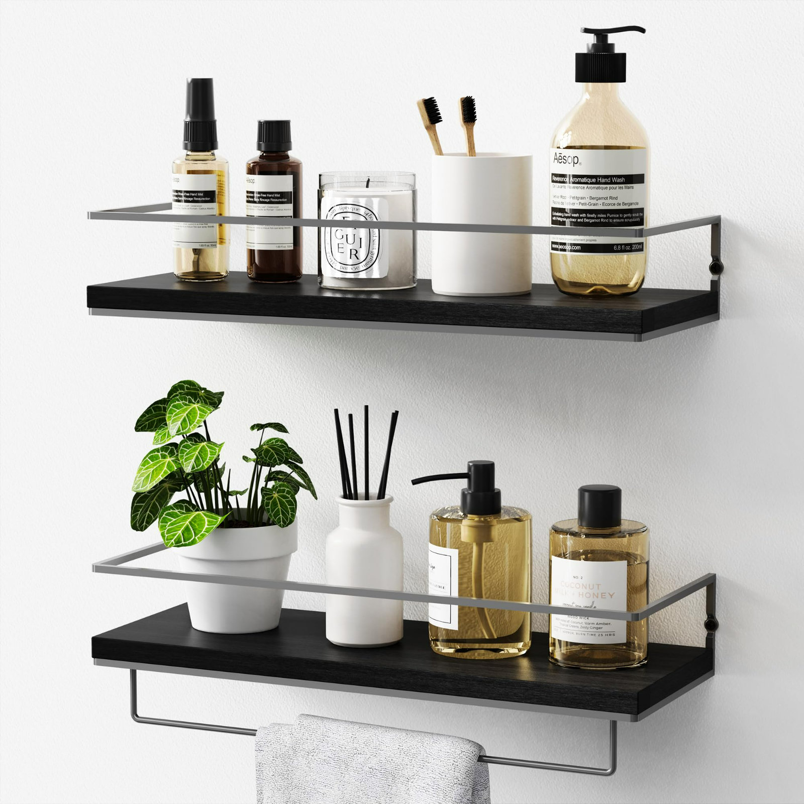 17 Stories Zanthia 2 Piece Floating Shelves For Wall Décor - Wayfair Canada