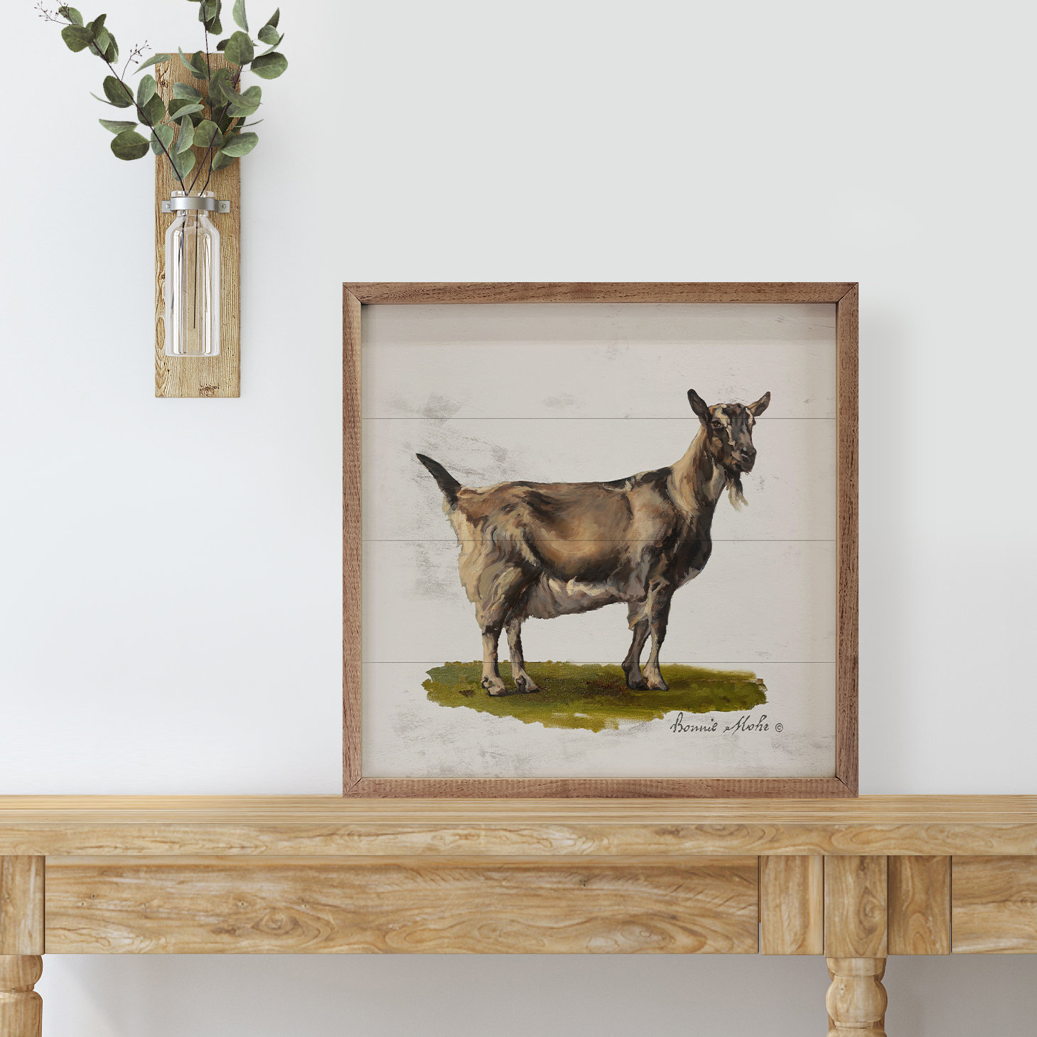 August Grove Goat On Grass By Bonnie Mohr - Wayfair Canada