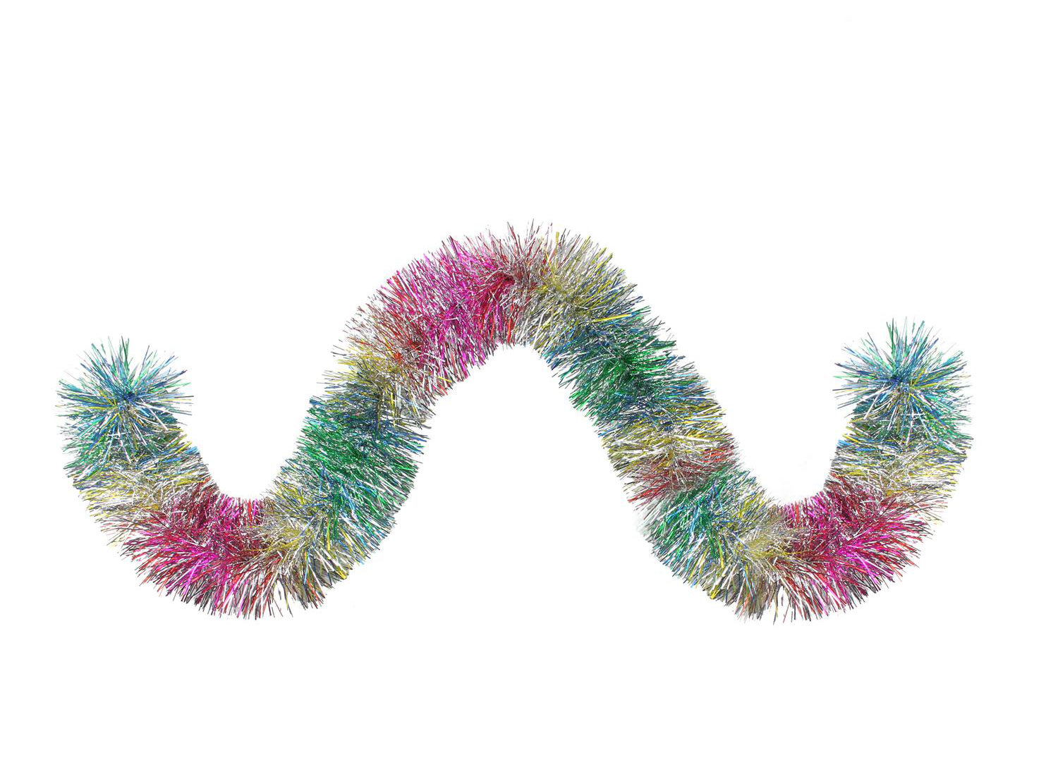 Northlight Seasonal 12' Vibrantly Colored Rainbow Christmas Tinsel ...