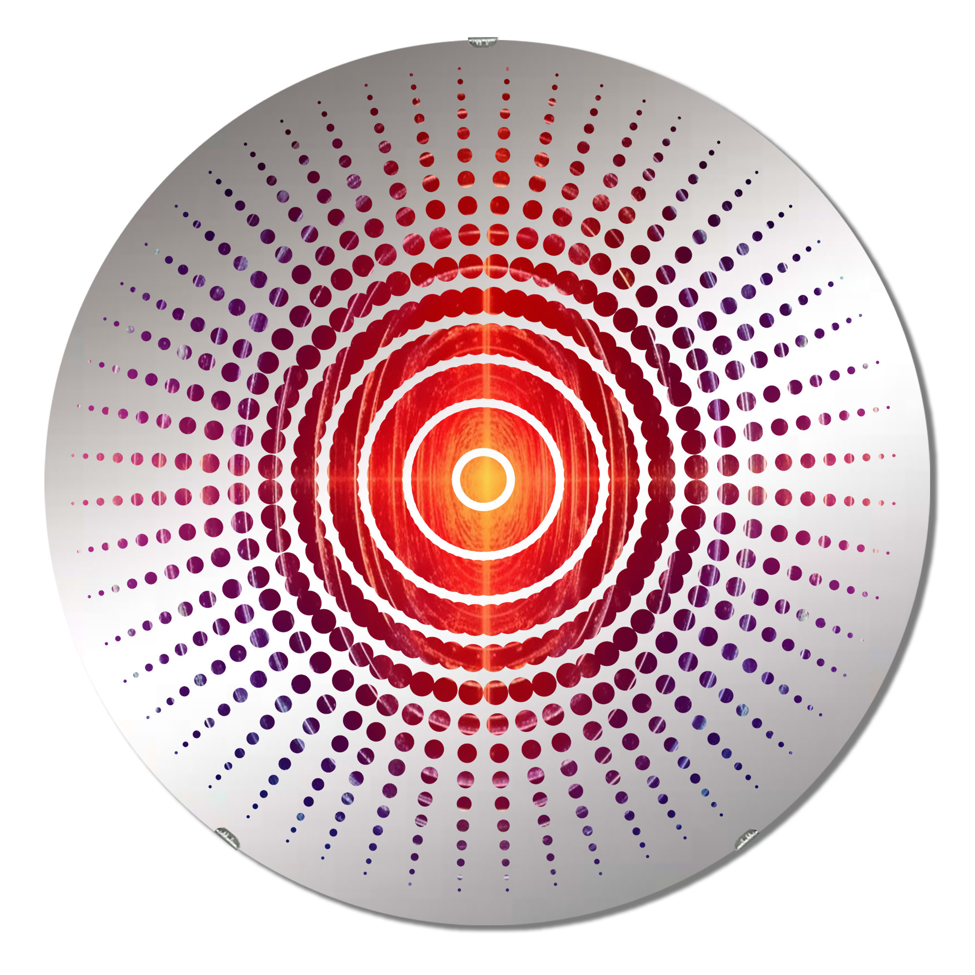 Design Art Waveform Spectrum Abstract Resonances VI - Sun Circles Wall ...