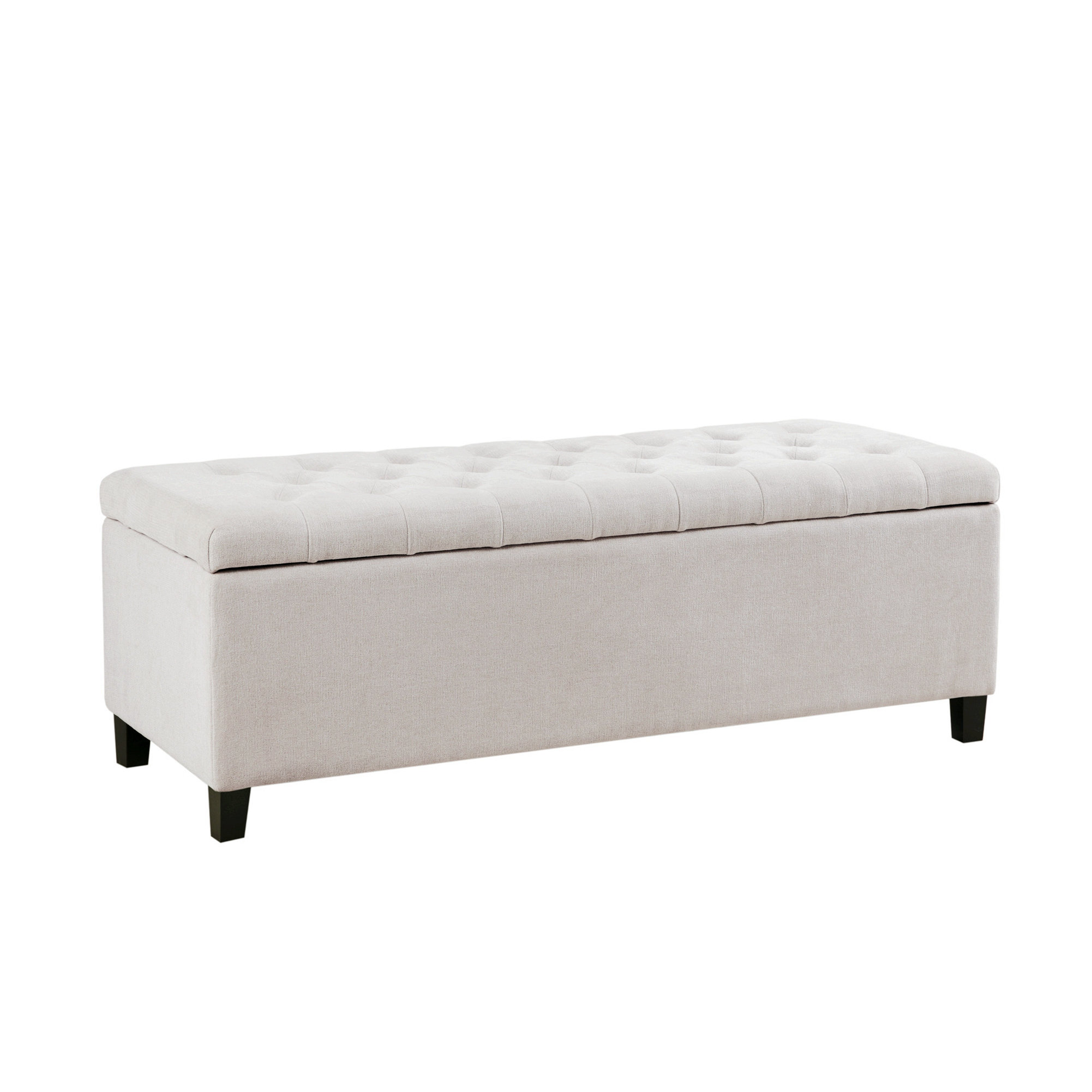 Hokku Designs Tufted Top Storage Bench, Armless/Backless Bench, Shoe ...