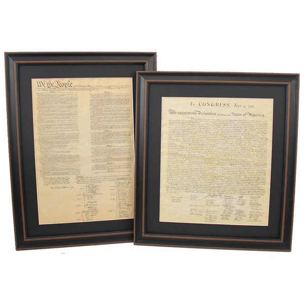Alcott Hill® Constitution And Declaration Of Independence | Framed ...