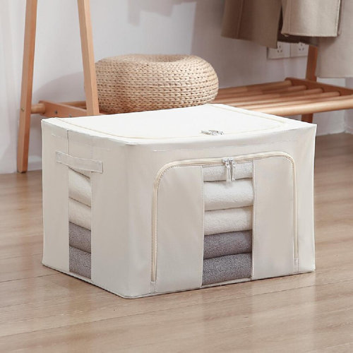 Fabric White Storage Containers You'll Love | Wayfair