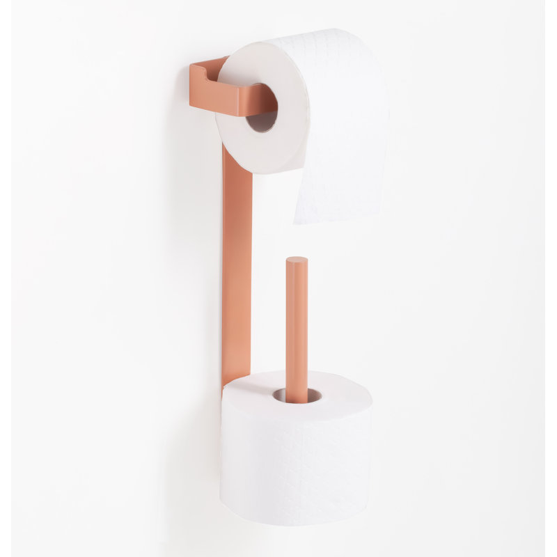 Secret Bath Slim upright toilet paper holder with spare | Wayfair