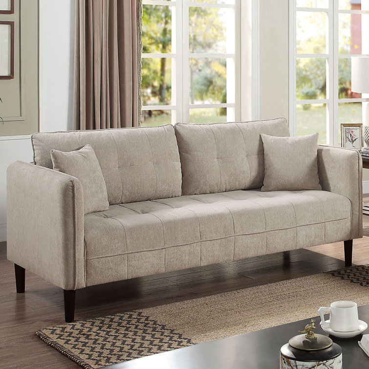 The Twillery Co. Araujo 75.63" Chenille Square Arm Sofa & Reviews ...