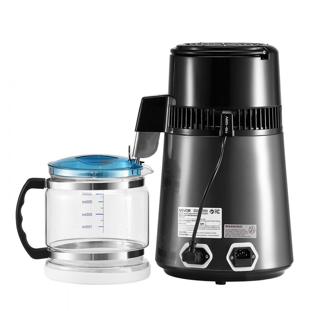 Stellweilan Tessberg Water Distiller, 4L 1.1 Gallon Pure Water Purifier ...
