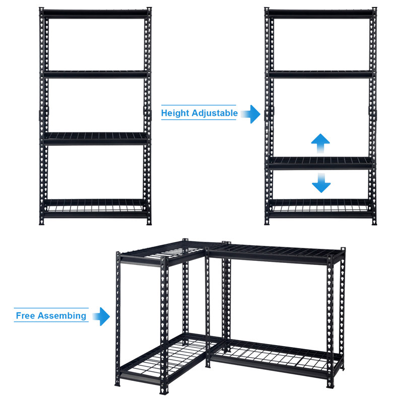 Juggernaut Storage 30'' W Steel Height -Adjustable Shelving Unit | Wayfair