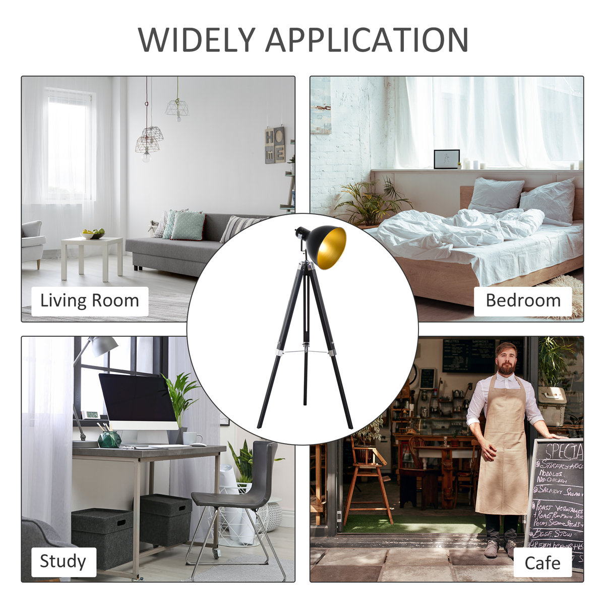 Borough Wharf Bandon Tripod Floor Lamp & Reviews | Wayfair.co.uk