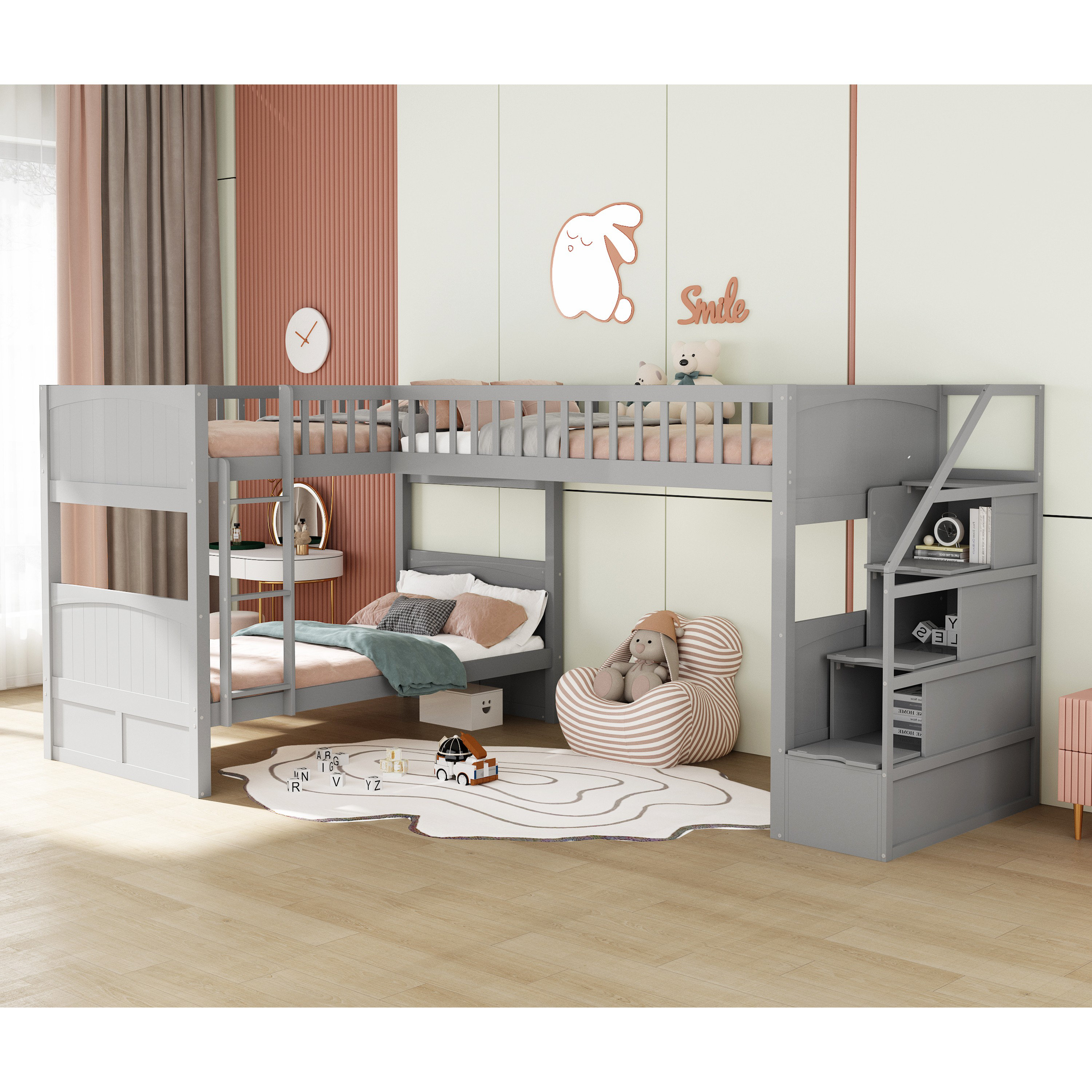 Harriet Bee Grimona Twin Standard Bunk Bed by Harriet Bee | Wayfair