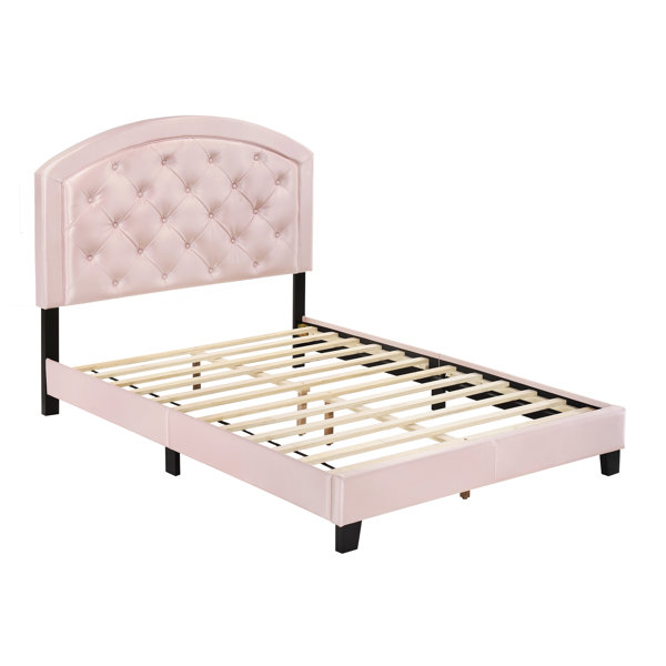 Red Barrel Studio® Everlea Upholstered Scalloped Bed | Wayfair