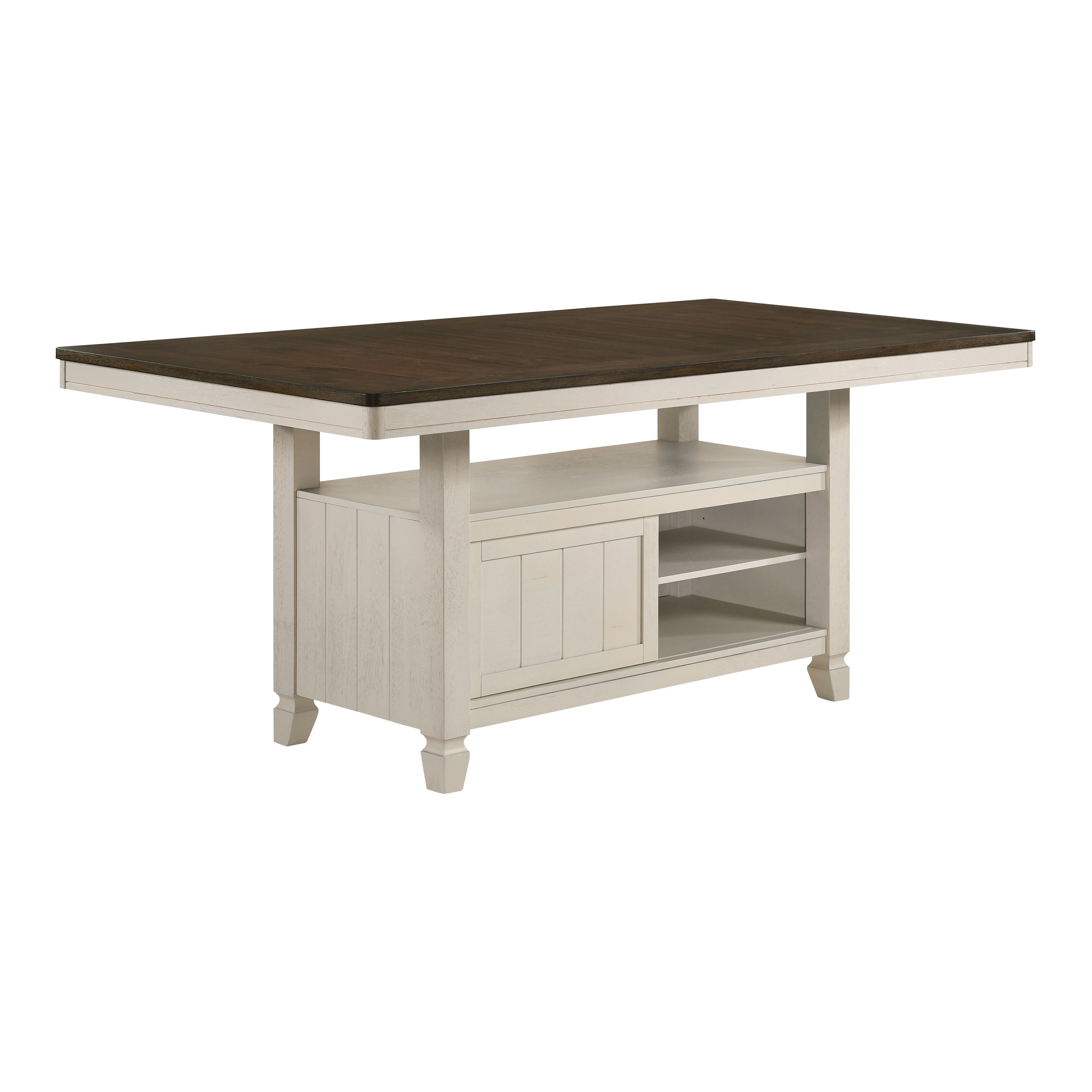 Alcott Hill® Dajae Rectangular Counter Height Table with Storage Base ...