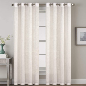 Linen Curtains & Linen Drapes | Wayfair