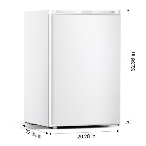 R.W.FLAME 3 Cubic Feet Upright Freezer with Adjustable Temperature ...
