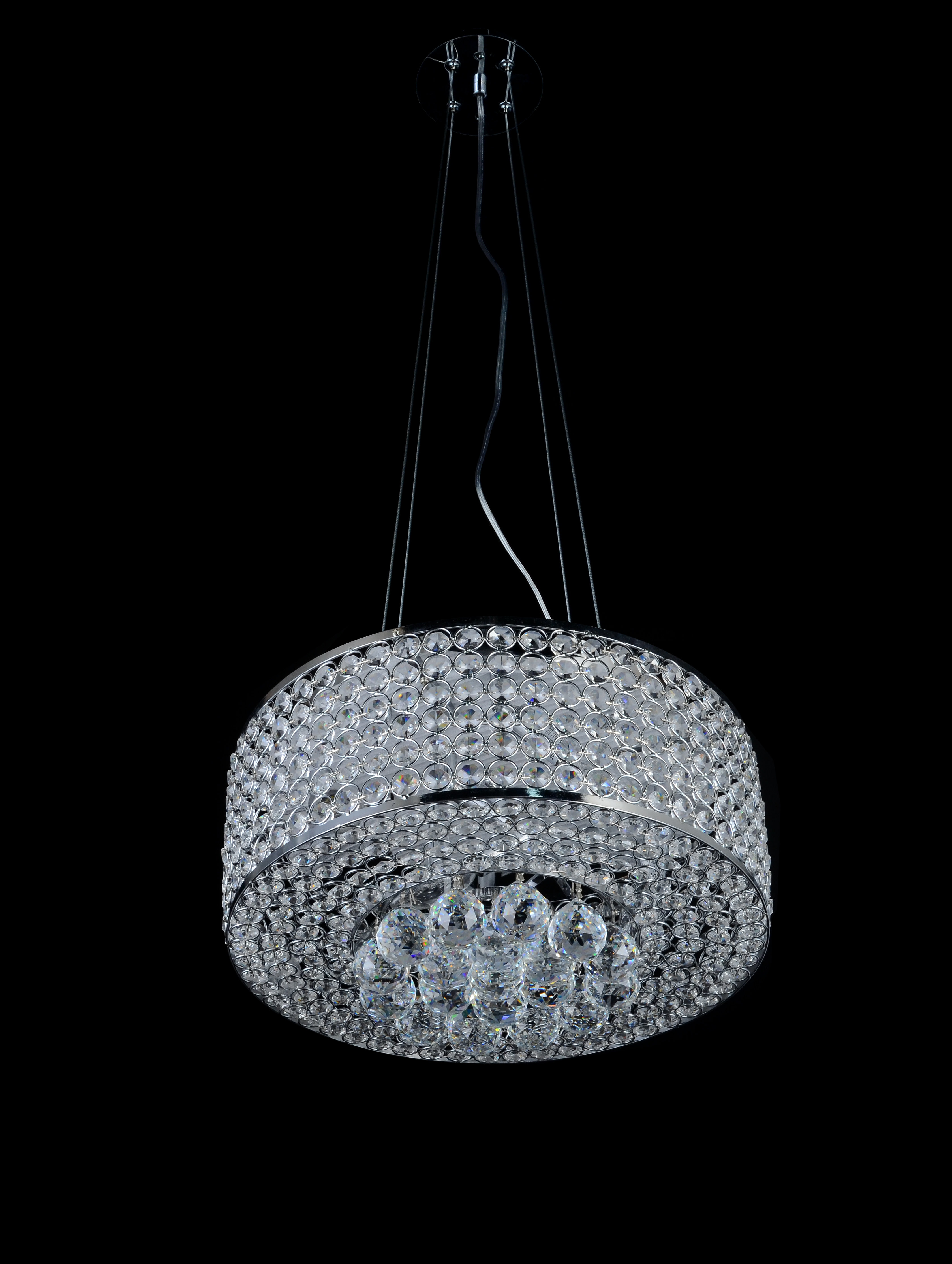 House of Hampton® Hunsaker 6-Light Crystal Chandelier | Wayfair