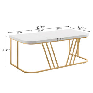 Mercer41 Kristos 63'' Executive Desk & Reviews | Wayfair