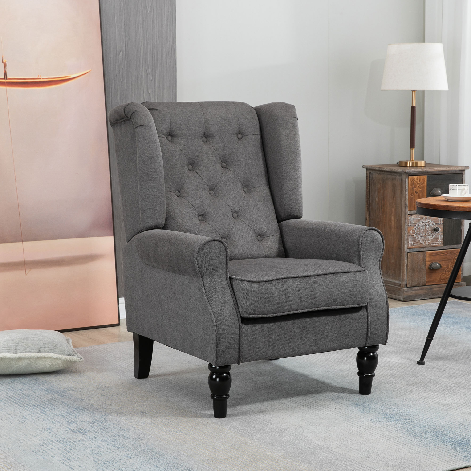 Rosalind Wheeler Crisbel Upholstered Wingback Chair & Reviews | Wayfair ...
