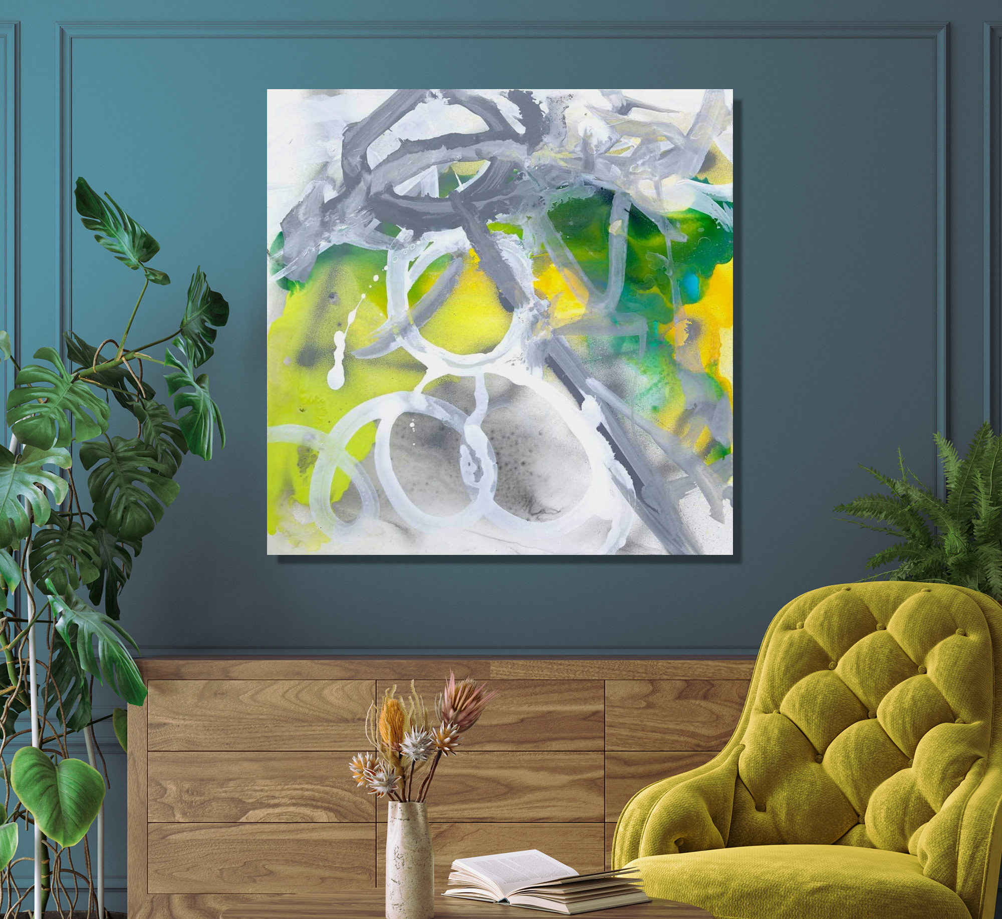 Orren Ellis Emerald - Artist Enhanced Canvas Print - Wayfair Canada