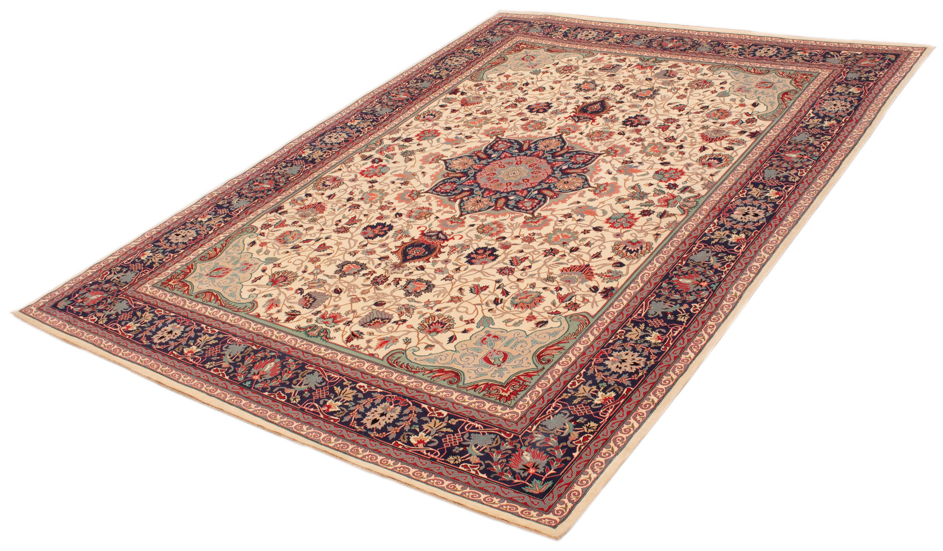 Isabelline Aalaysia One-of-a-Kind Rectangle 9'1" X 11'11" 1990's Wool ...