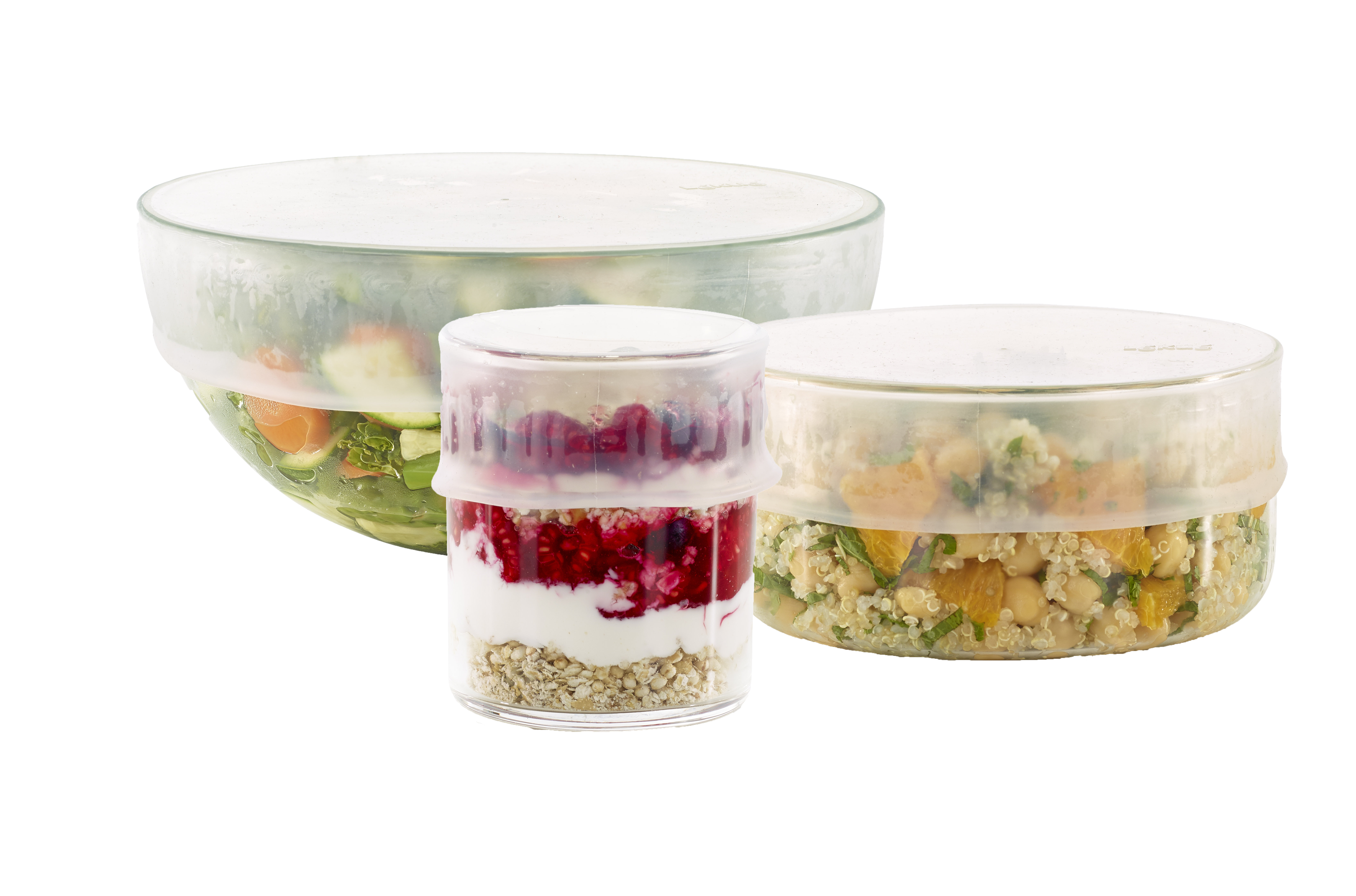 Lékué Reusable Flexible Stretch Lids, Set of 3 & Reviews | Wayfair
