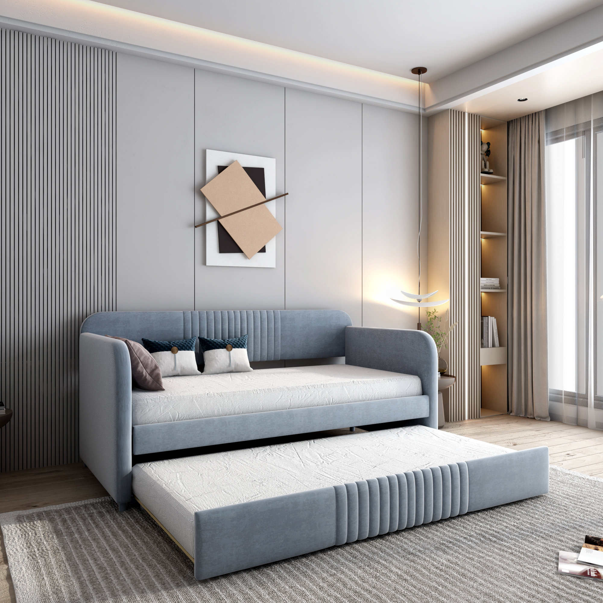 Latitude Run® Charie Twin Daybed with Trundle | Wayfair