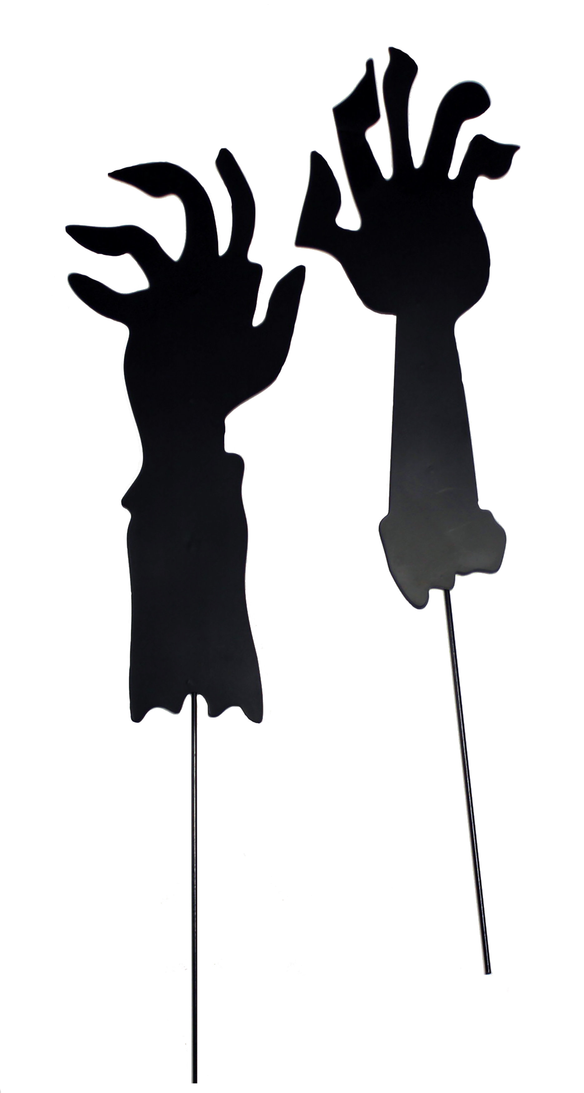 The Holiday Aisle® 2 Piece Metal Creepy Hand Garden Stake Set - Wayfair ...