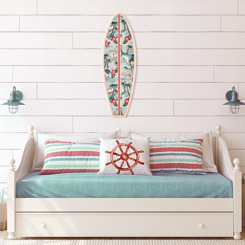 Bay Isle Home™ Reyn Spooner 50th State Island Paradise Surfboard Plaque ...