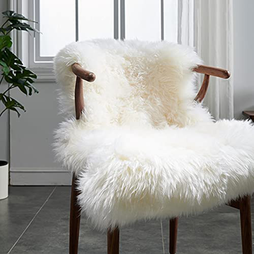 Mercer41 One-of-a-Kind Slice/Wedge Onalee Slice 3' X 2' Sheepskin Area ...
