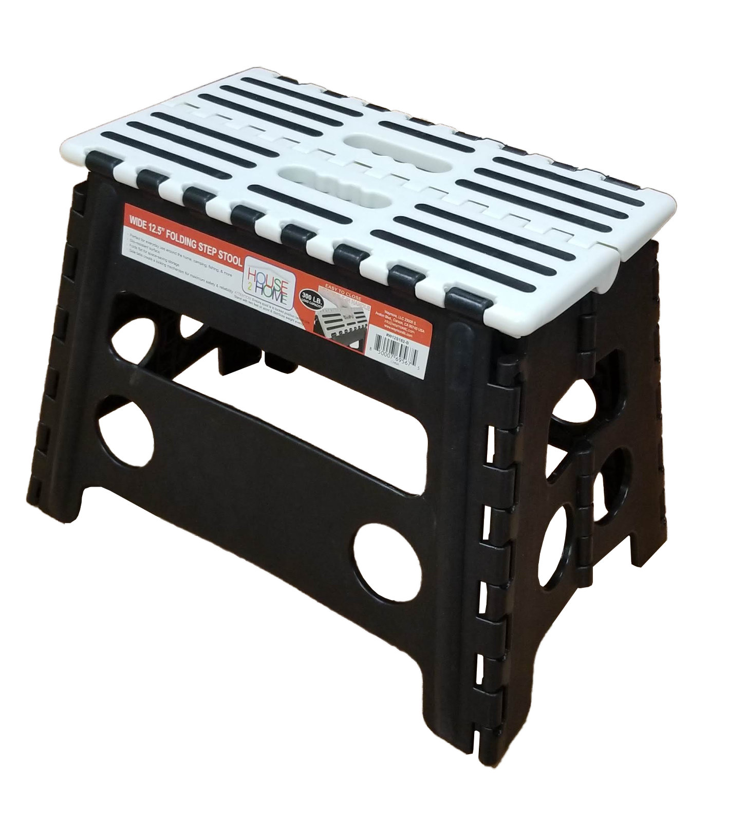 WFX Utility™ Peeks 1 - Step Plastic Lightweight Folding Step Stool ...