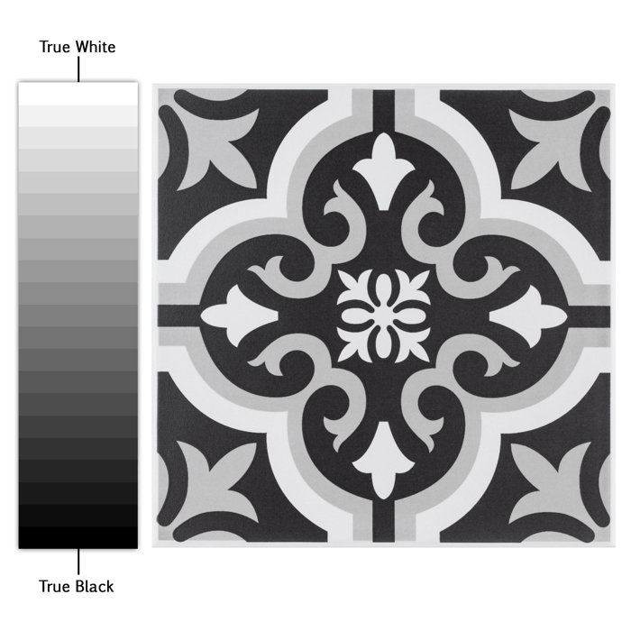 Merola Tile Dosbraga 8" x 8" Ceramic Patterned Wall & Floor Tile ...