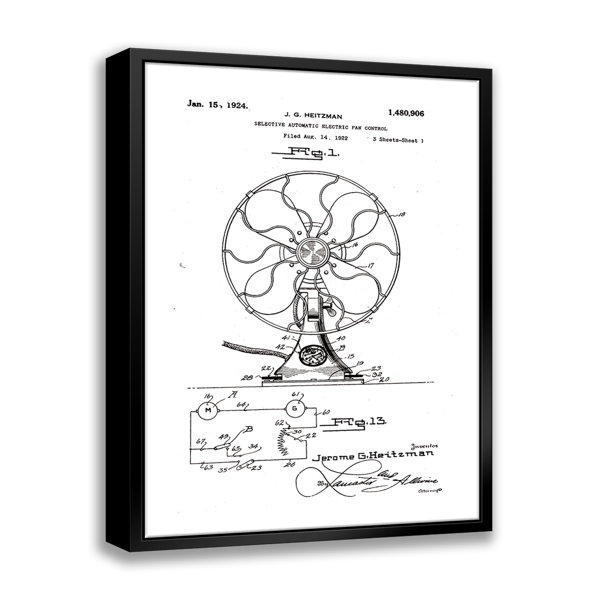 ATX Art Group LLC Electric Fan Patent by Stanley Print House - on ...