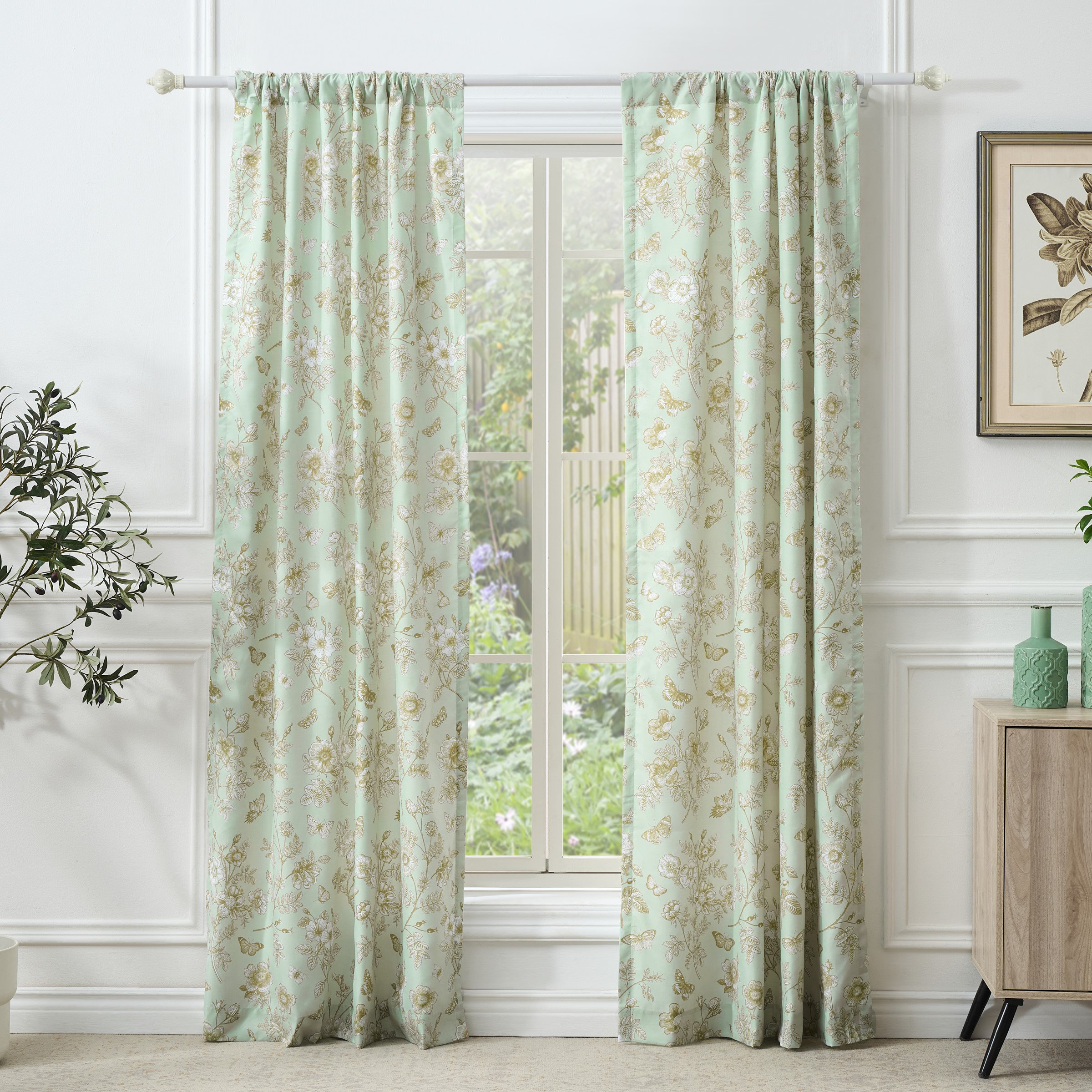 Greenland Home Fashions Olivia Curtains/Drapes Pair (Set of 2) | Wayfair