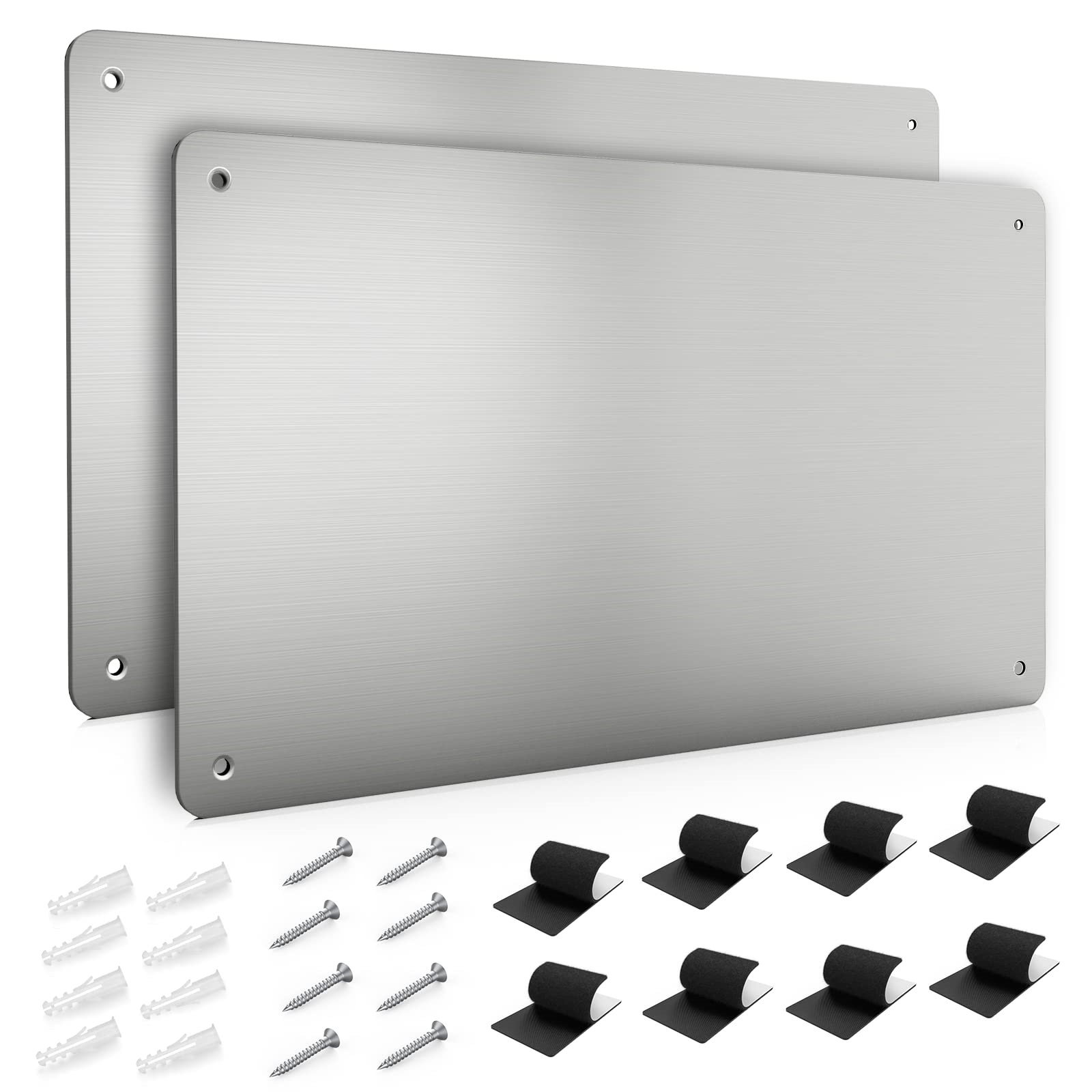 Symple Stuff 2-Pack 17.1" x 11.8" Stainless Steel Magnetic Boards | Wayfair