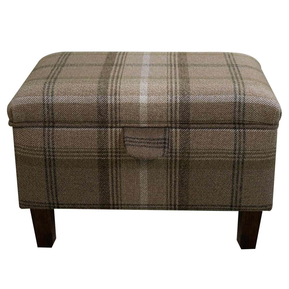 Beaumont 50cm Wide Rectangle Geometric Footstool Ottoman with Storage ...