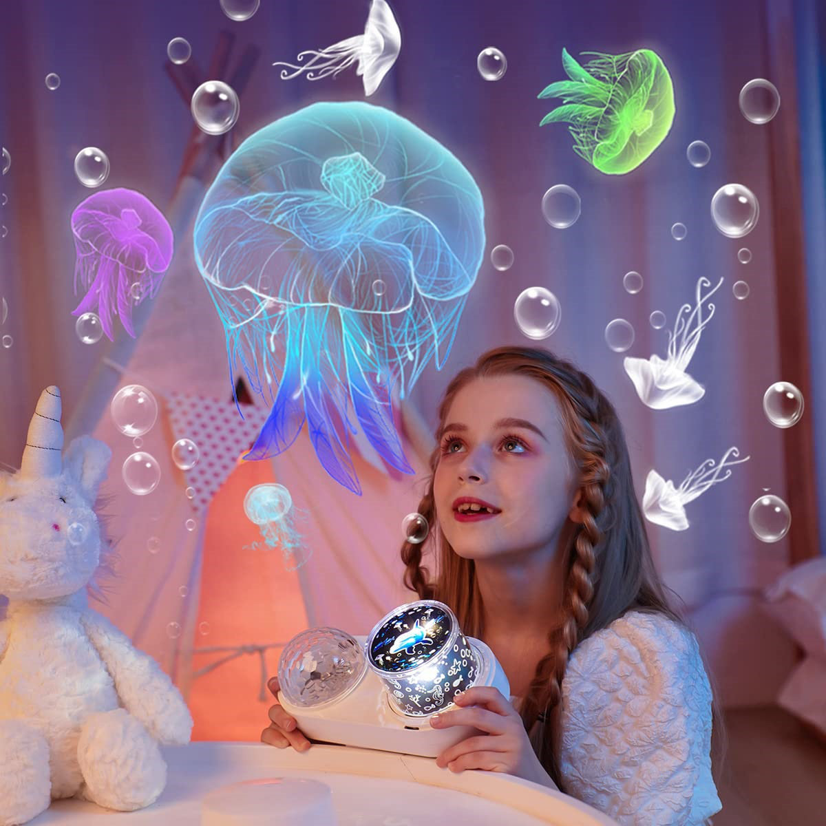 HIRVOK Ocean Wave Night Light Projector - Wayfair Canada