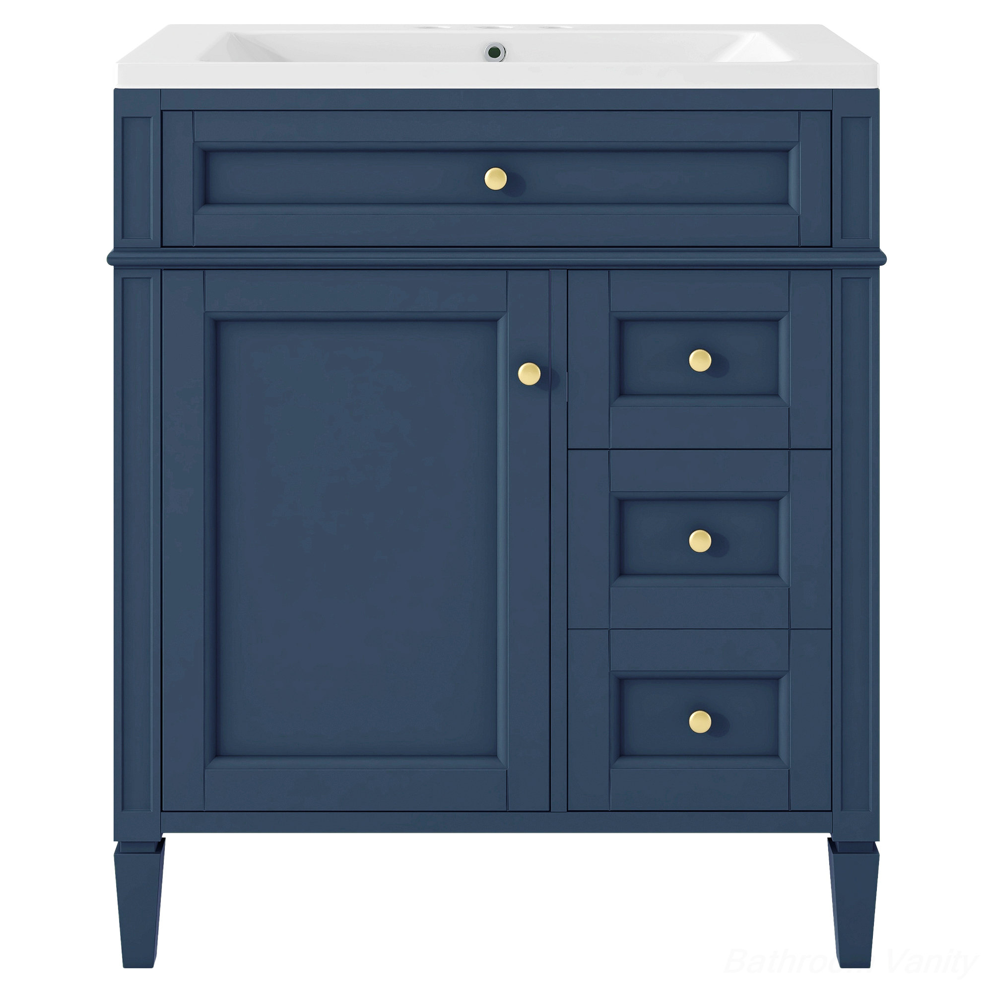 Orren Ellis Bathroom Vanity With Sink, Bathroom Storage Cabinet With 2 ...