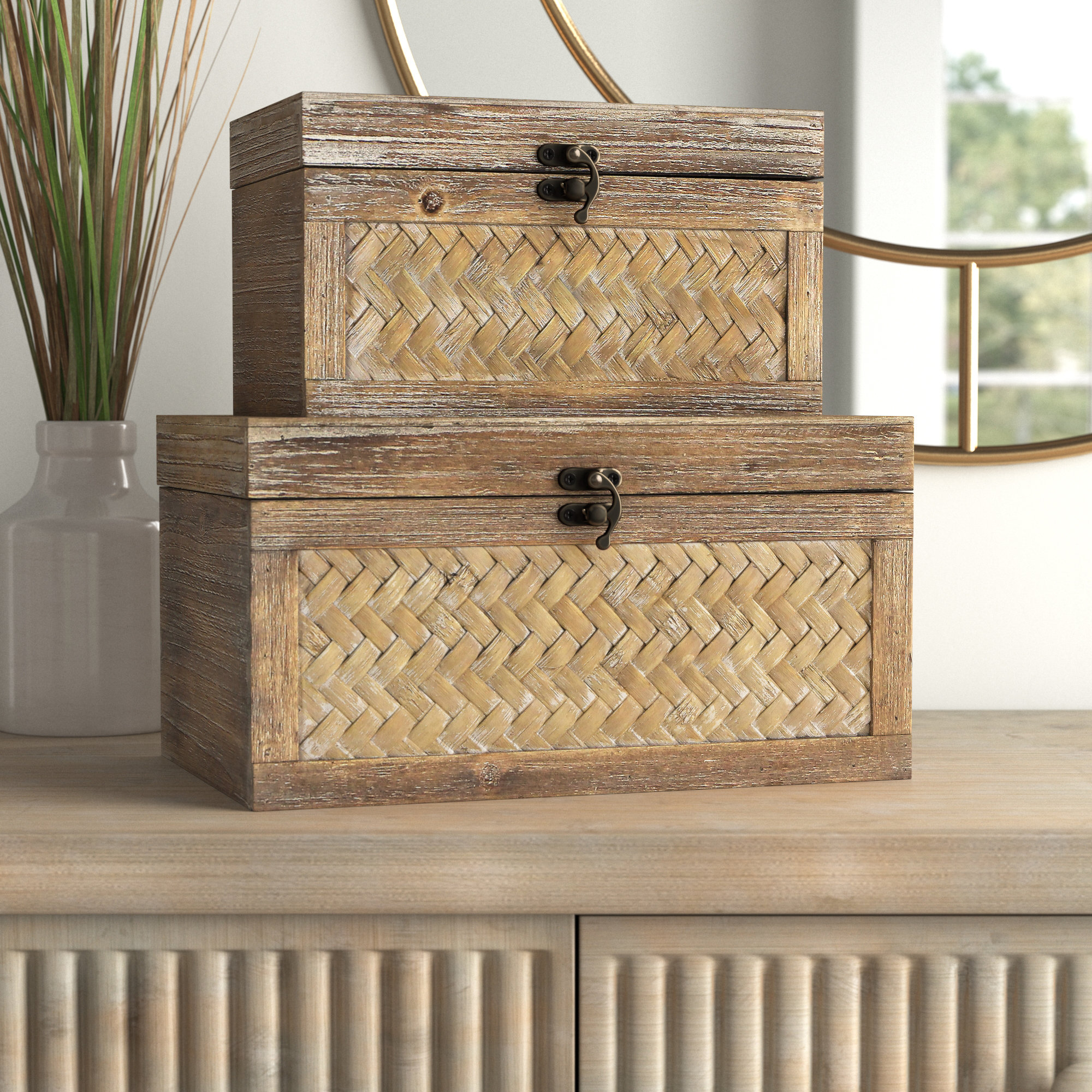 Beachcrest Home Rana Malani Wooden 2 Piece Box Set & Reviews - Wayfair ...