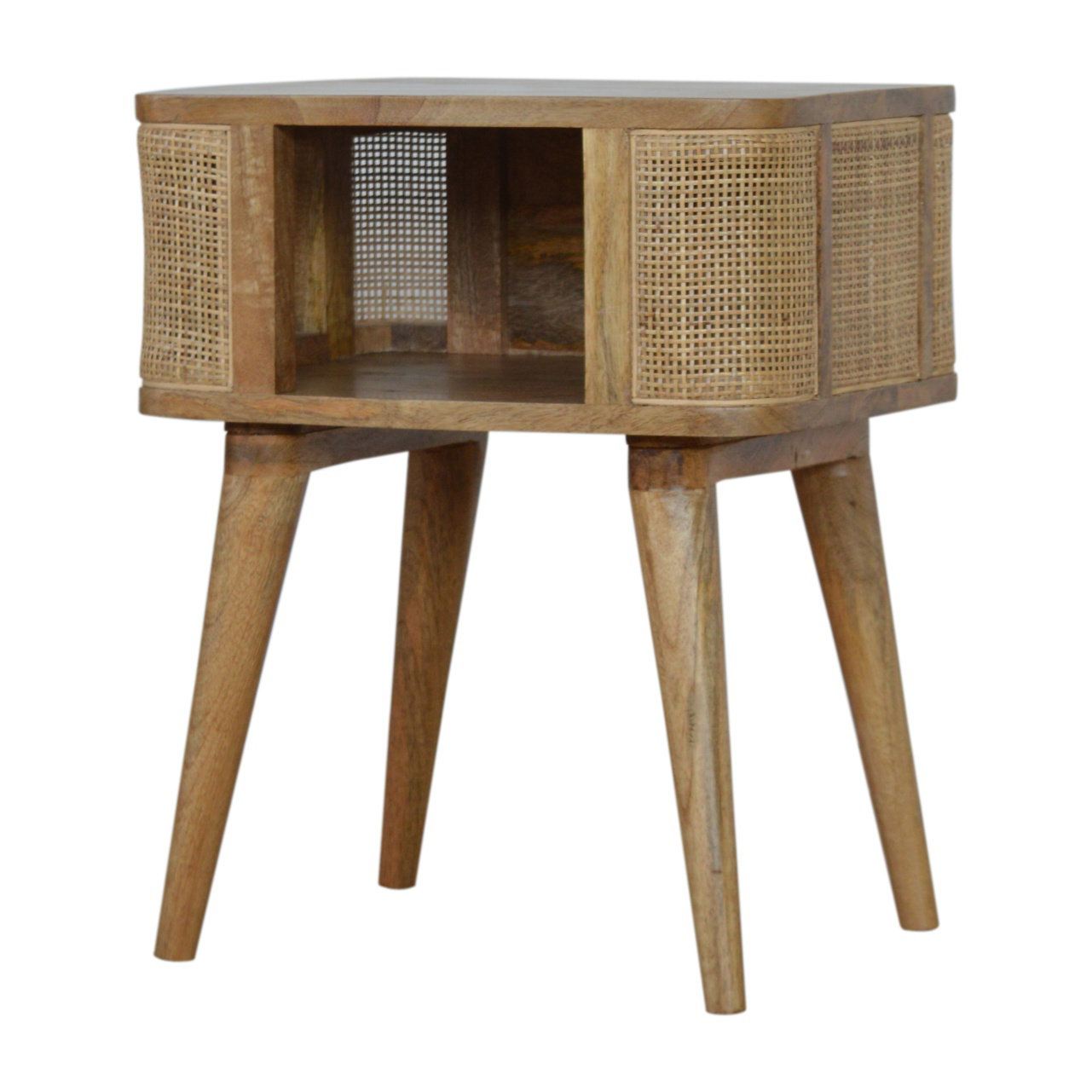 Corrigan Studio® Woven Open Slot Bedside Table | Wayfair