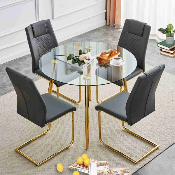 Mercer41 Daityn Round 40'' Restaurant Dining Set | Wayfair