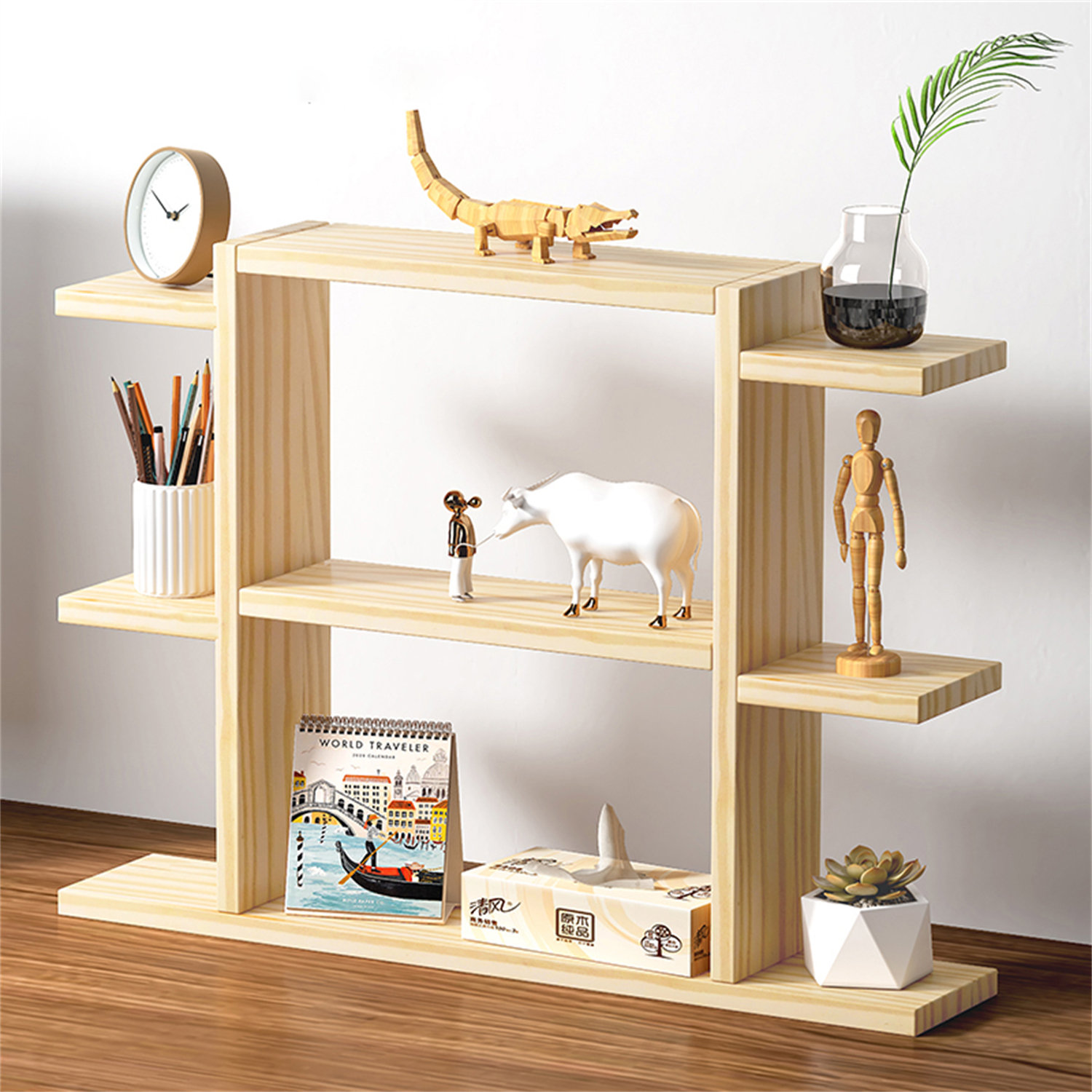 Inbox Zero Margrit Wood Desk Organizer | Wayfair