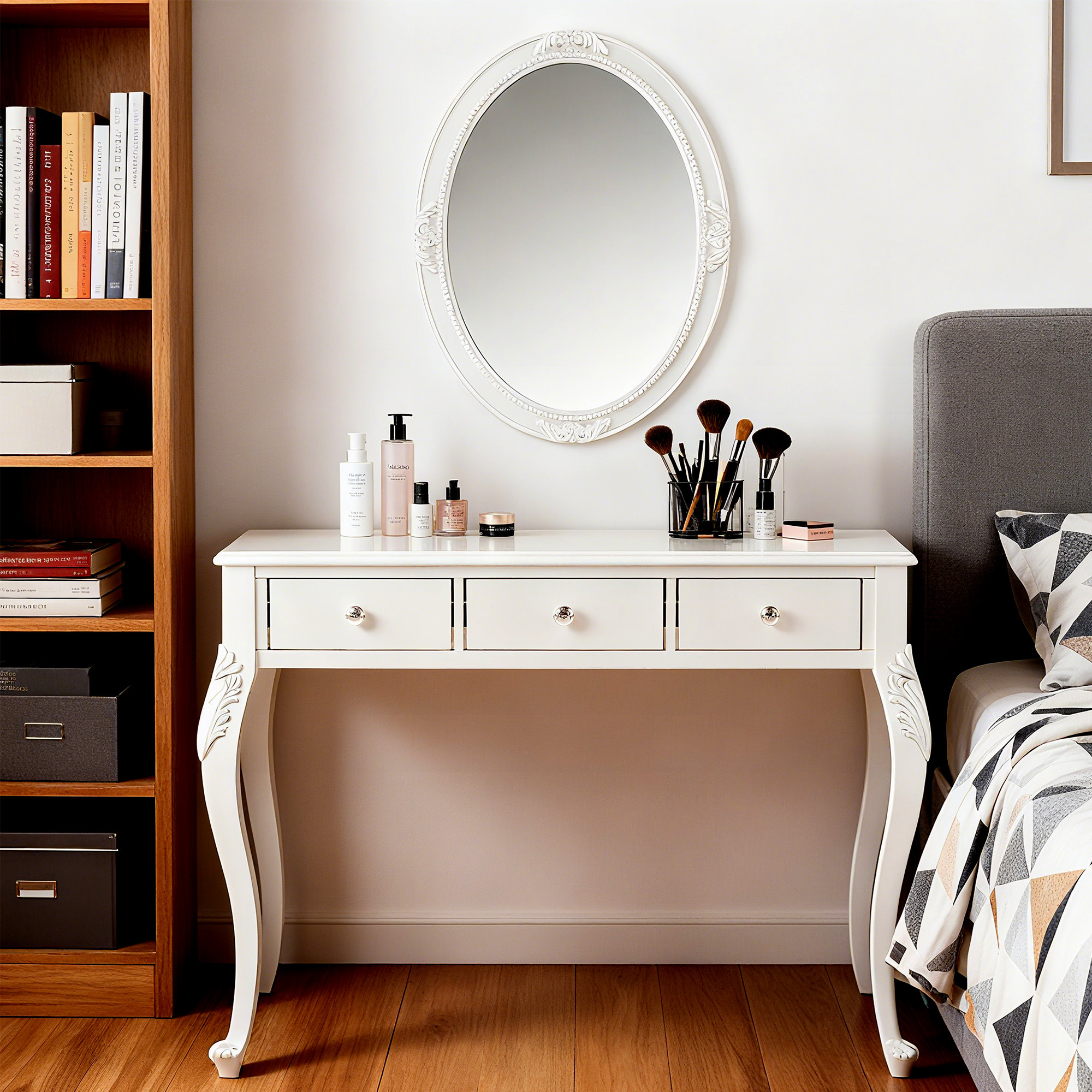 Latitude Run® Makeup Vanity Desk with Mirror - Wayfair Canada