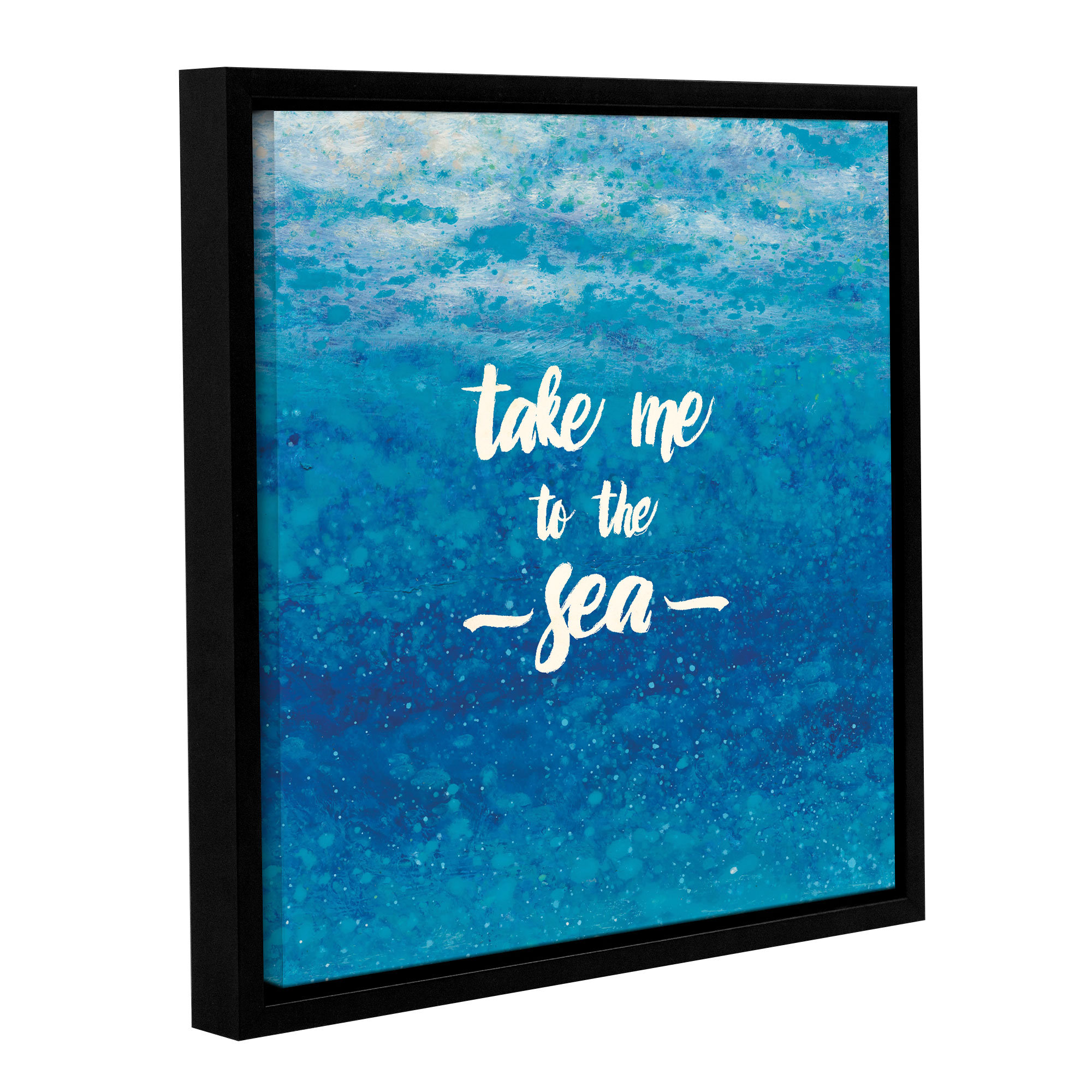 Rosecliff Heights Underwater Quotes I Gallery Wrapped Floater-Framed ...