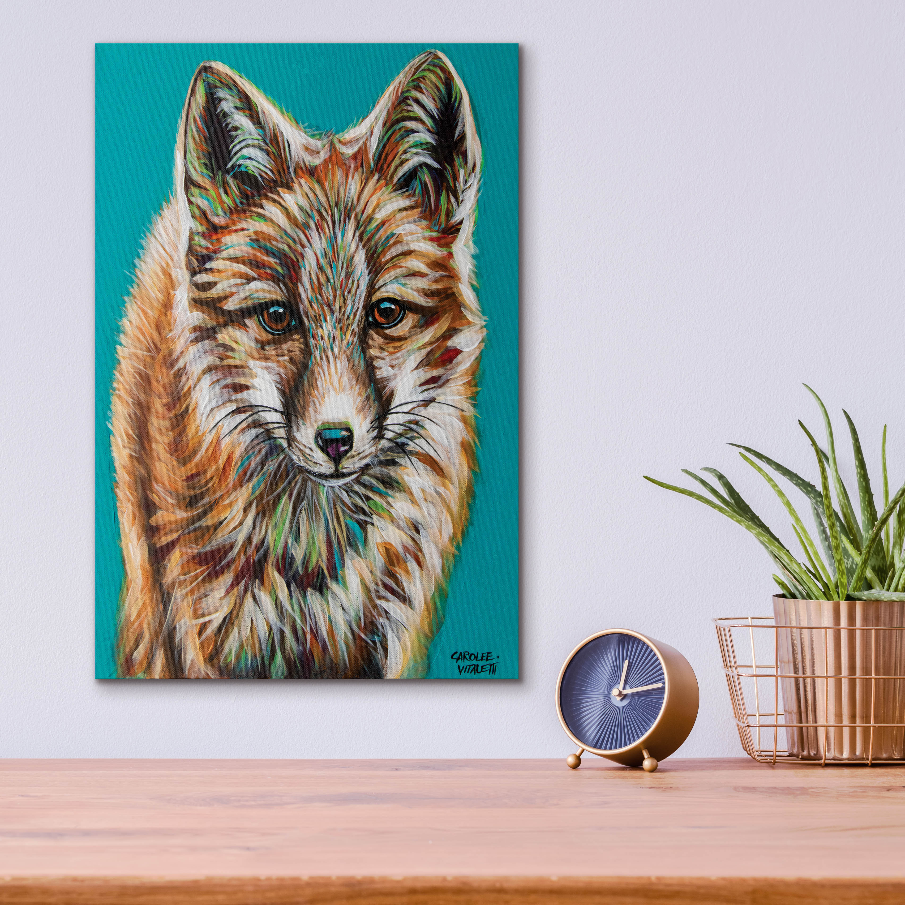 Millwood Pines " Teal Fox " by Carolee Vitaletti | Wayfair