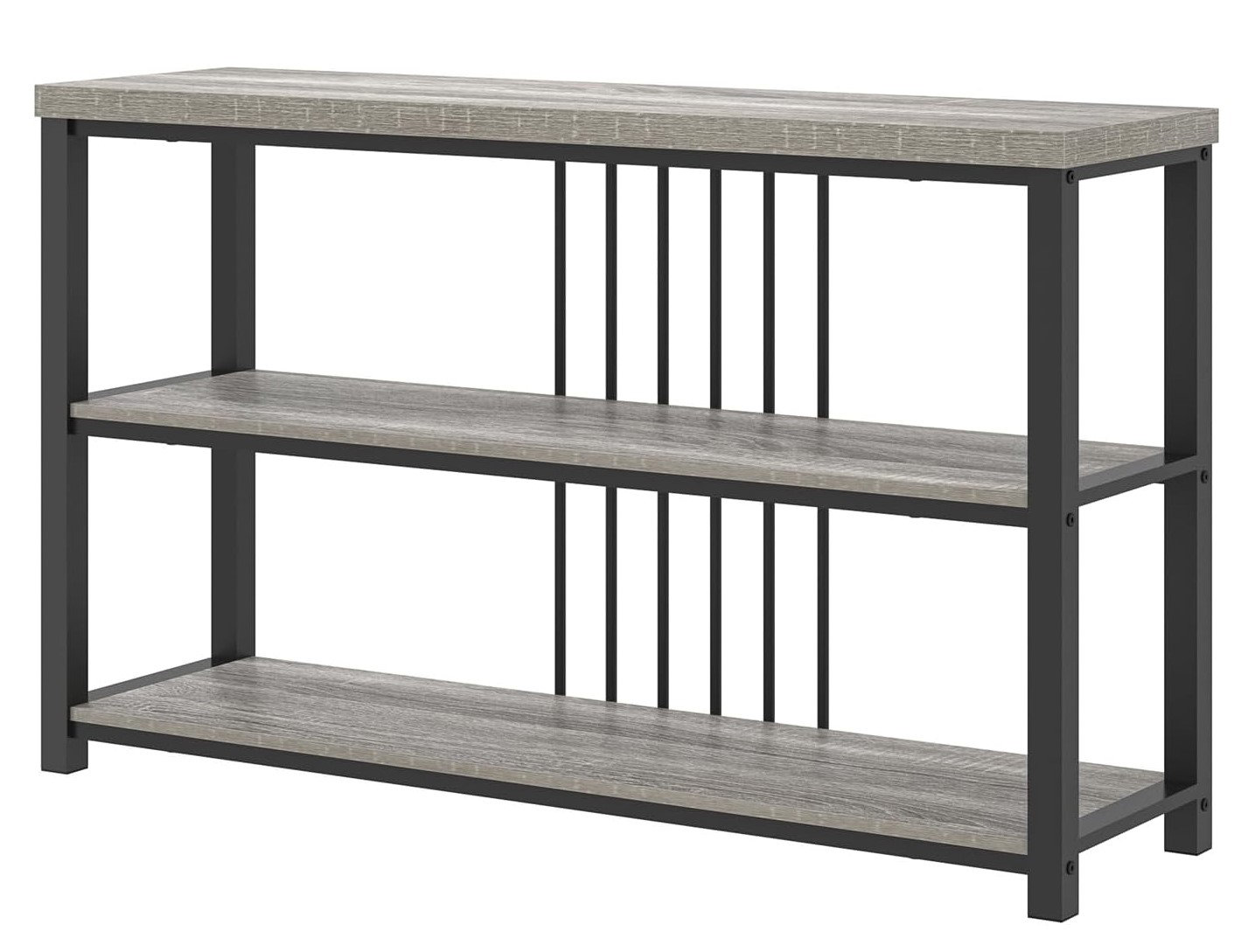 17 Stories Console Table, Modern Sofa Console Table with 3 Tier Storage ...