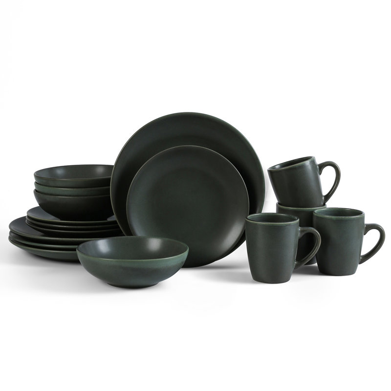 Stone Lain Stone 16-Piece Dinnerware Set Stoneware & Reviews | Wayfair