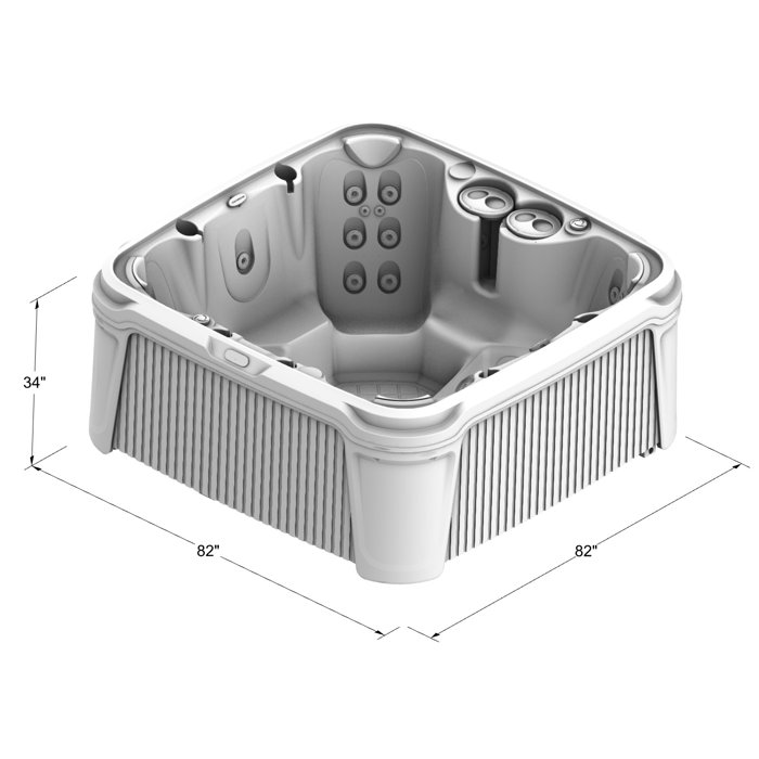 AquaRest Spas, powered by Jacuzzi® pumps DayDream 3500S 7-Person 35-Jet ...