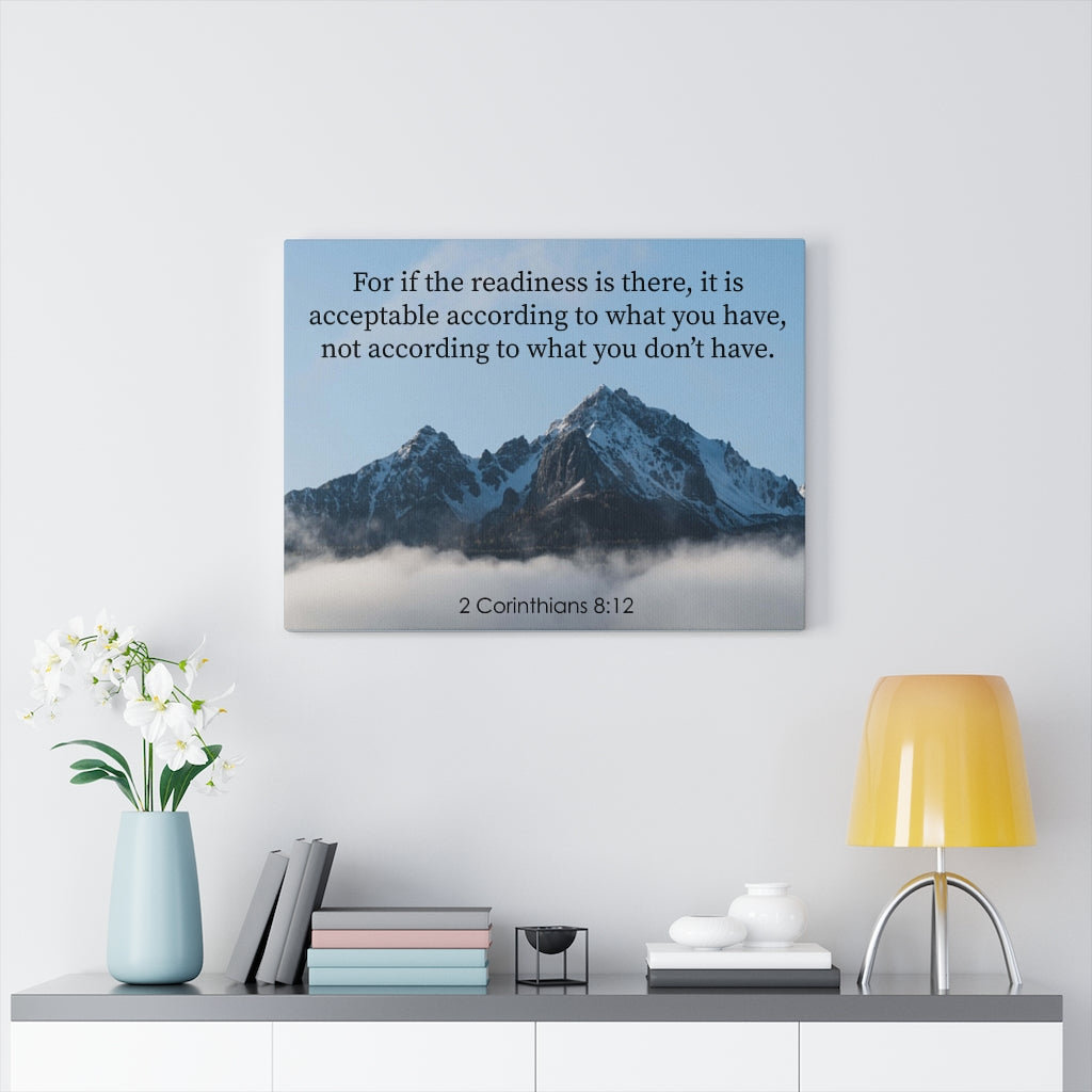Trinx «The Readiness Is There 2 Corinthians 8:12 Christian Home Decor ...