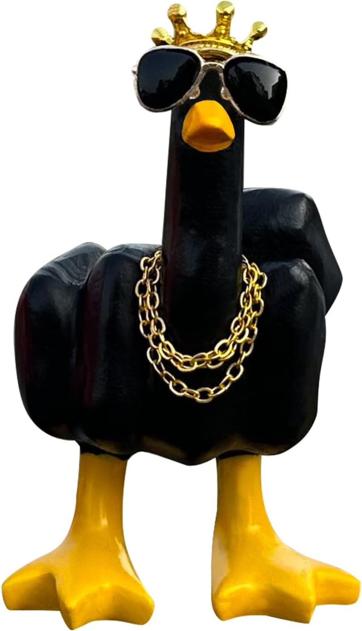 Trinx Jontel Finger Duck King Collectibles Sculpture | Wayfair