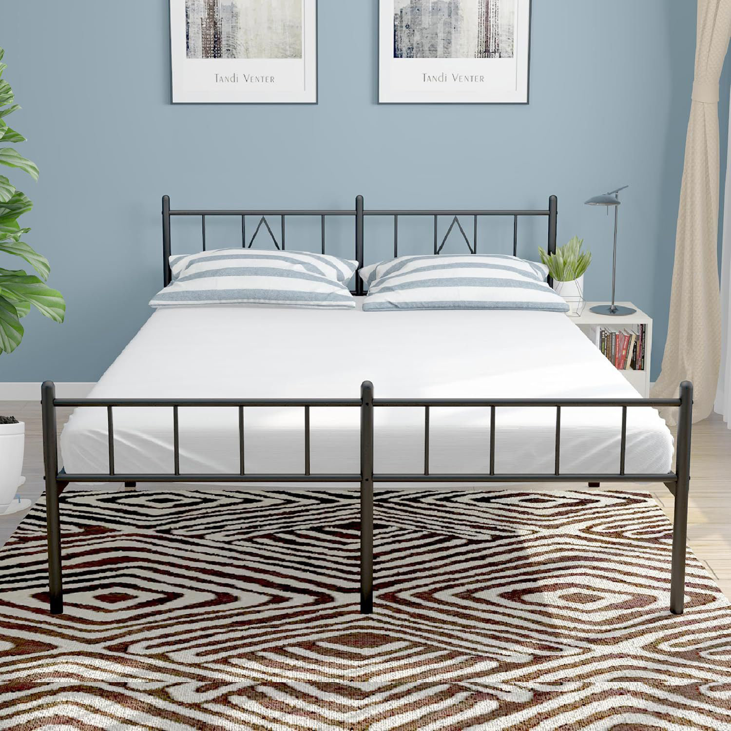 Latitude Run® Cargian Metal Open-Frame Bed | Wayfair